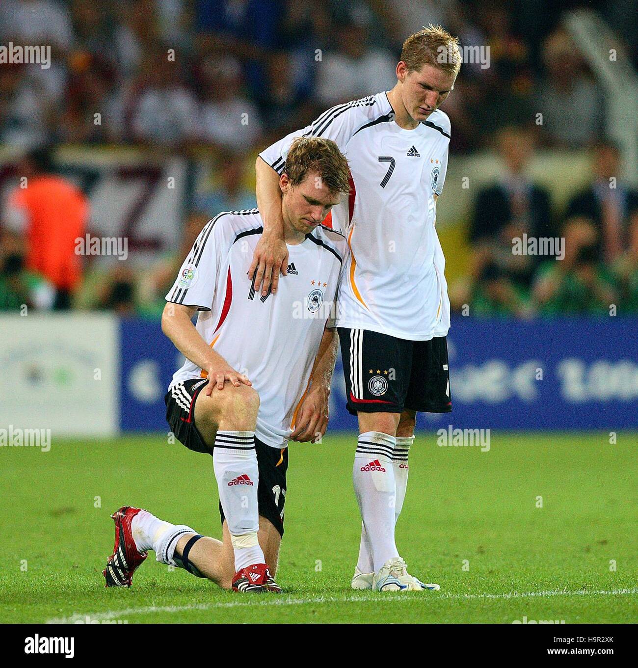 MERTESACKER & SCHWEINSTEIGER GERMANY V ITALY WORLD CUP DORTMUND GERMANY ...
