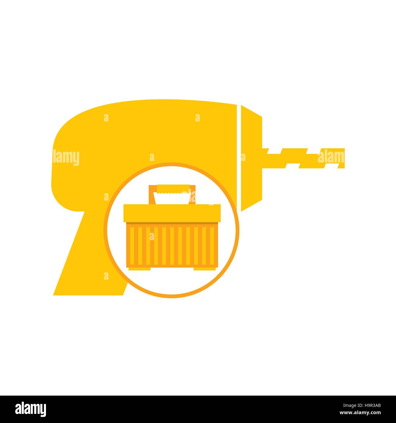 portable tool box drill icon vector illustration eps 10 Stock Vector ...