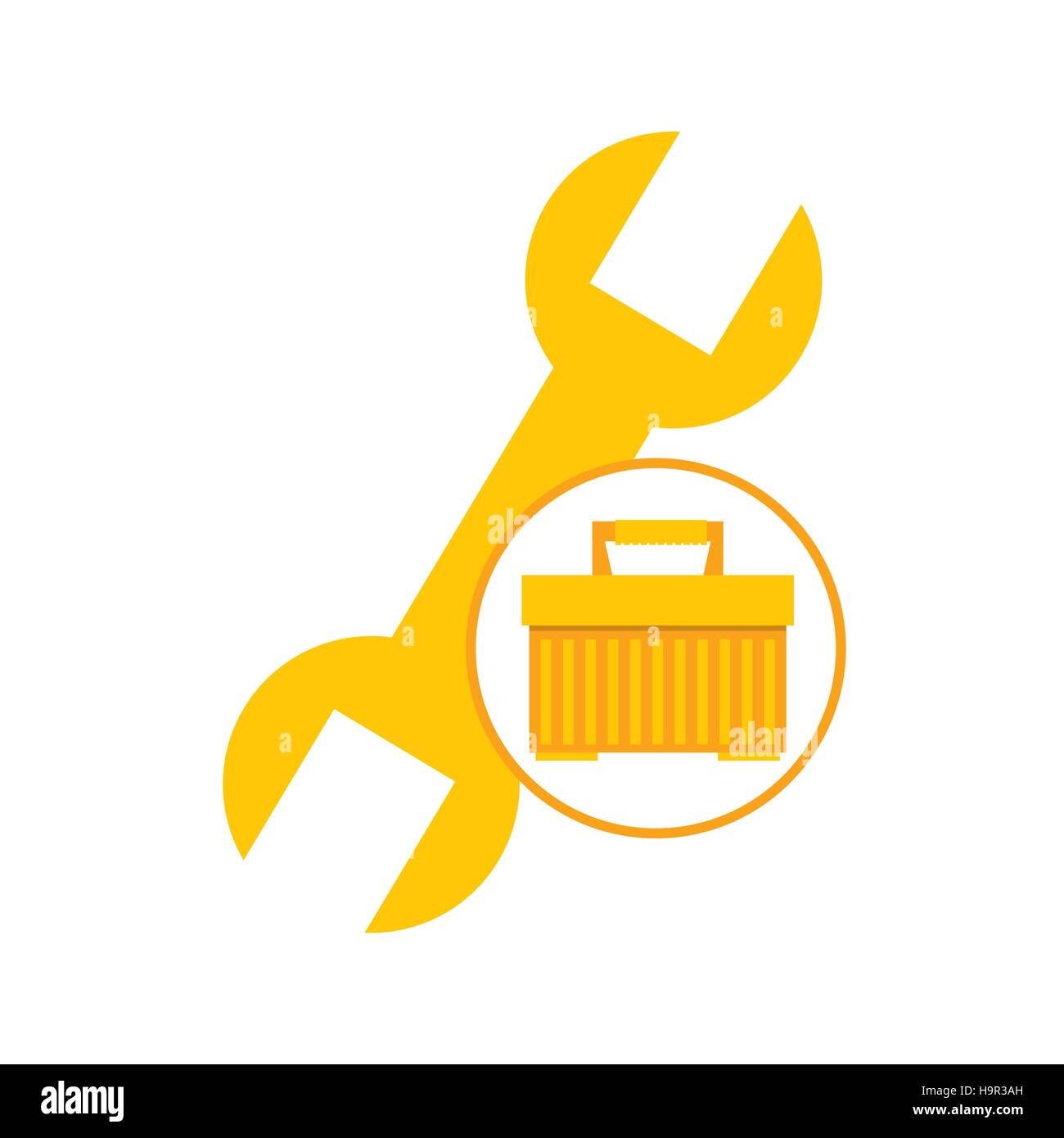 plastic tool box wrench icon vector illustration eps 10 Stock Vector ...