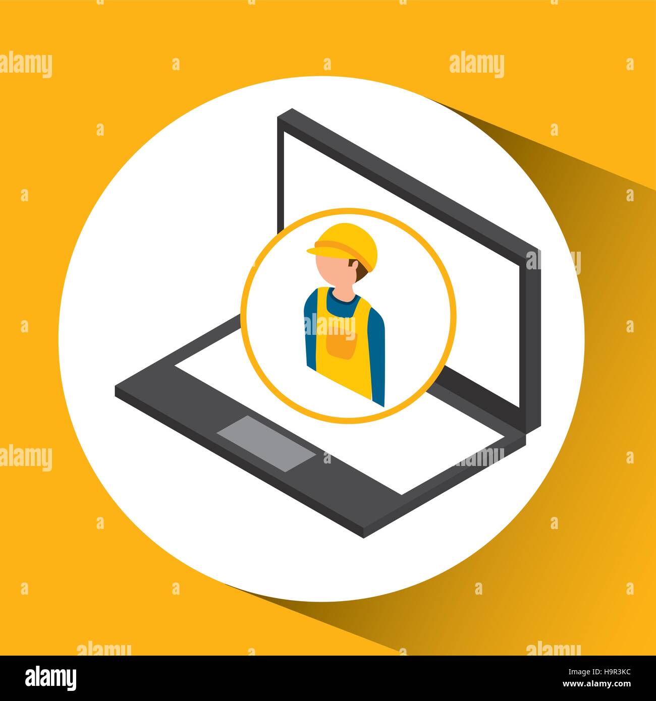 Pc man fix Stock Vector Images - Alamy