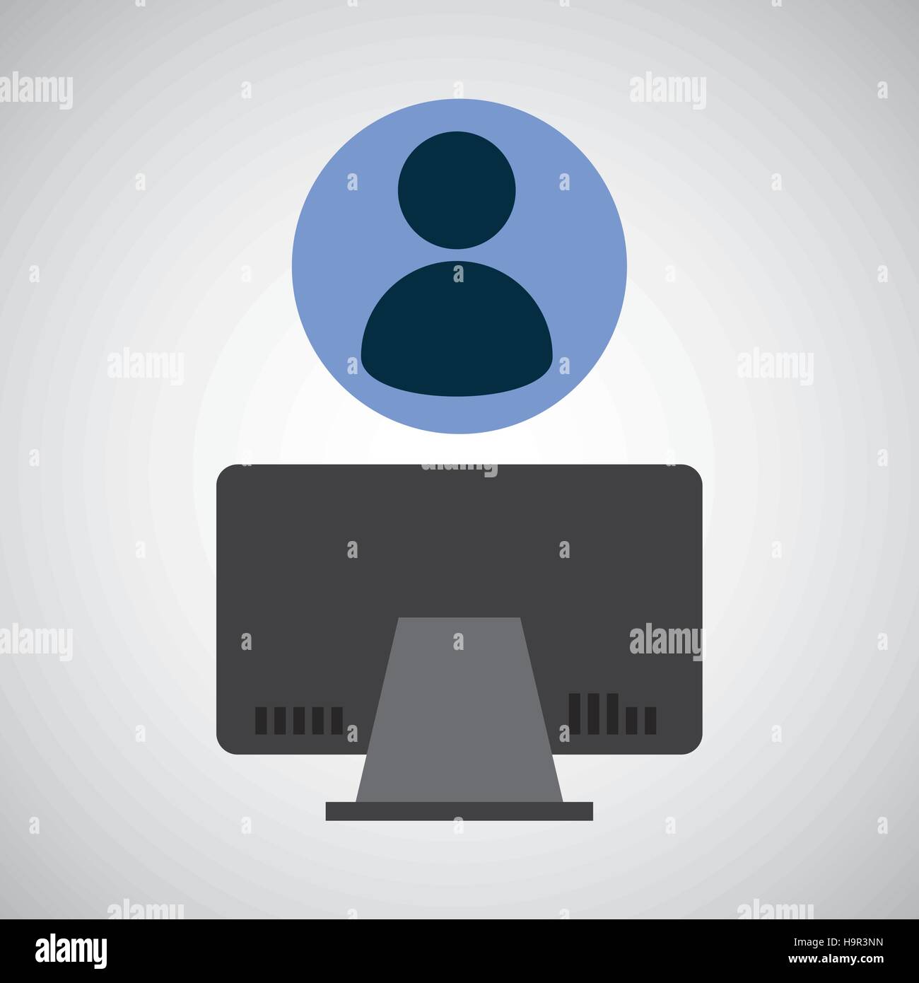 avatar computer device network icon vector illustration eps 10 Stock ...