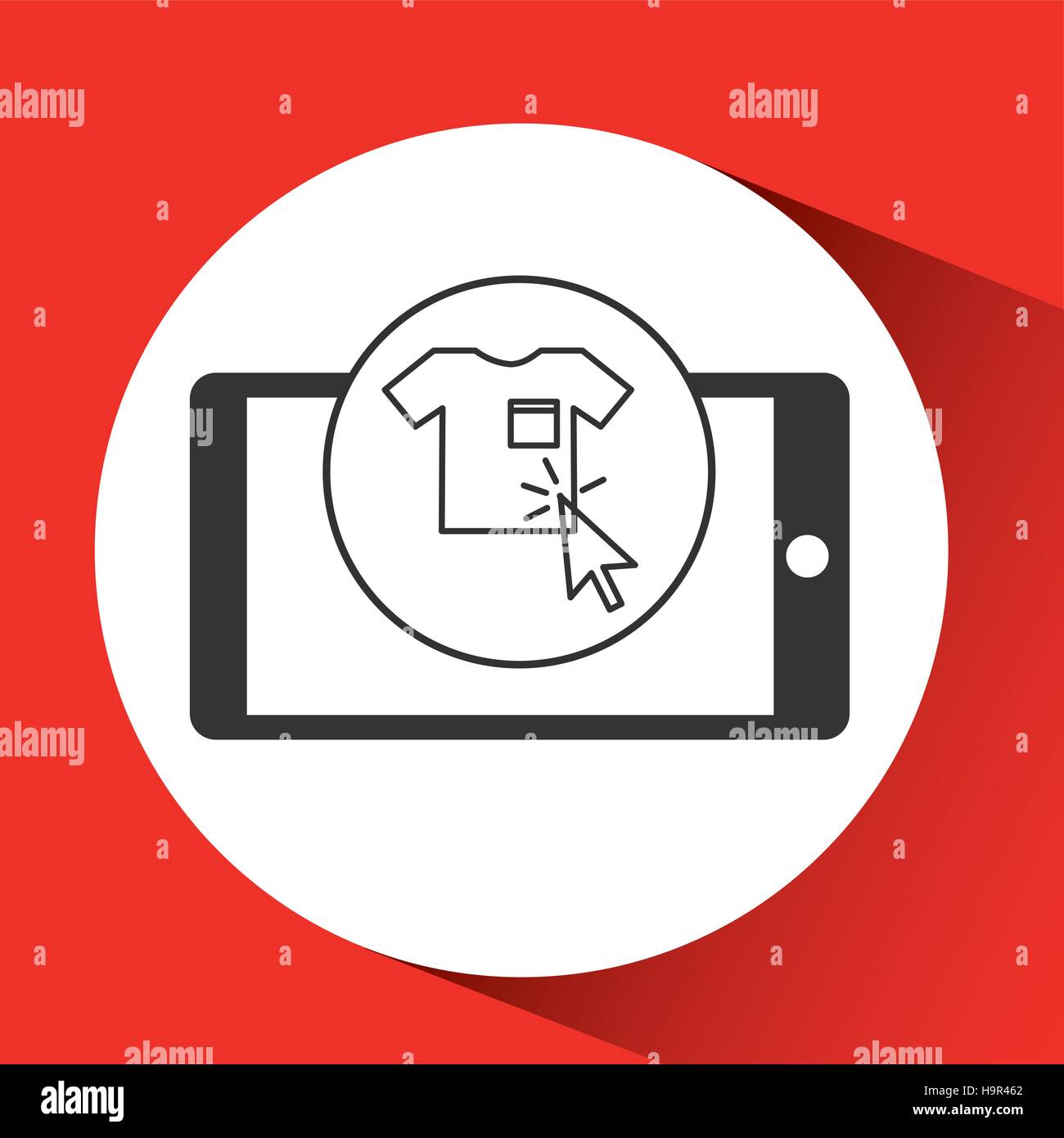 smartphone e-commerce clothes graphic vector illustration eps 10 Stock ...