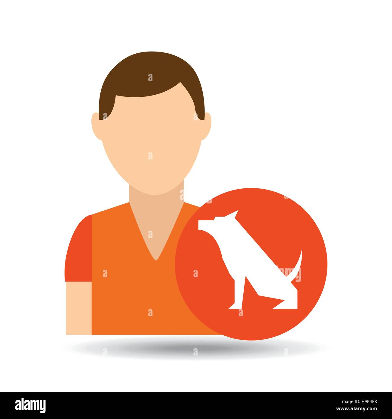 character pet training dog still vector illustration eps 10 Stock ...