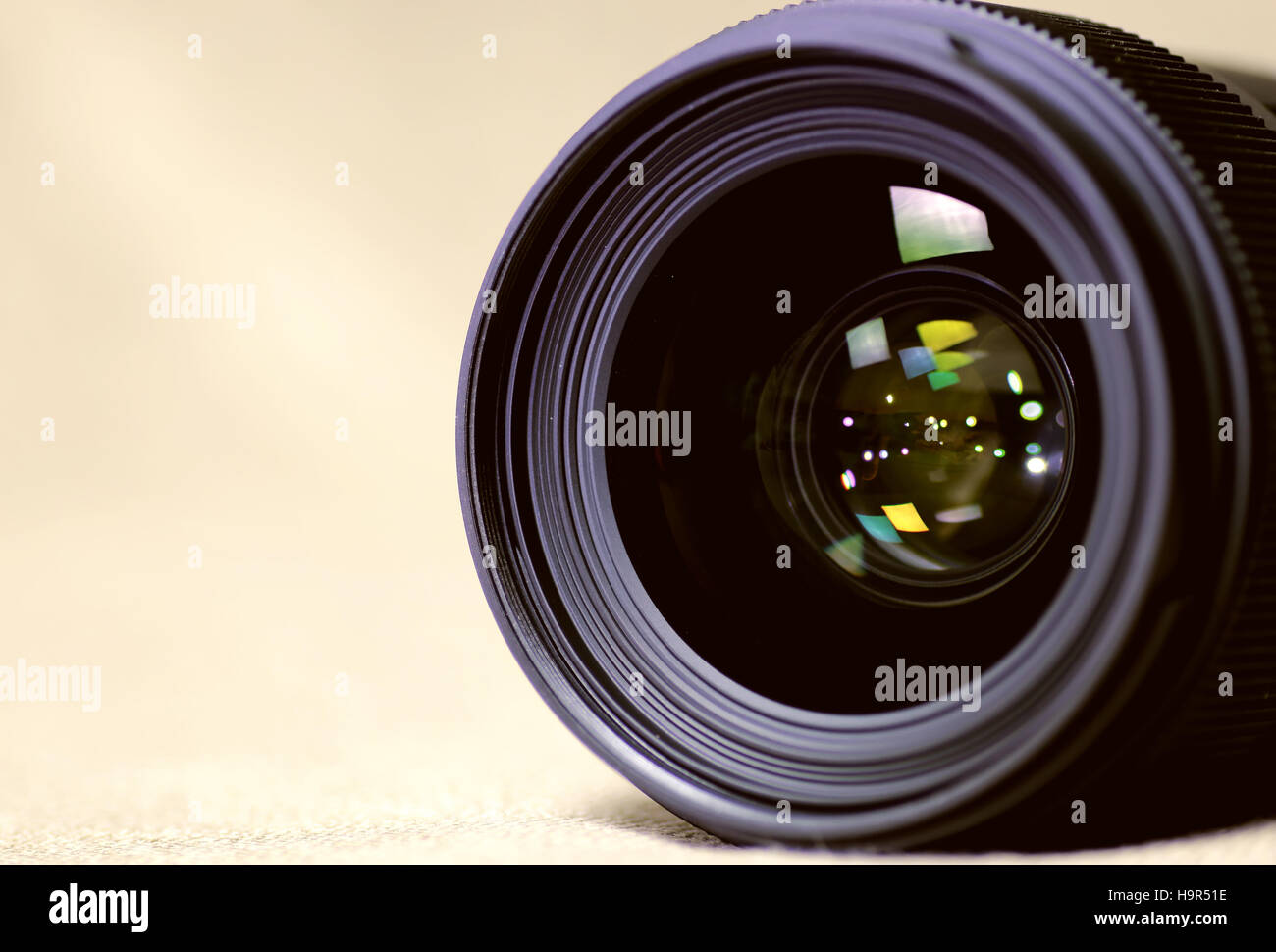 toned monochrome background of lens flare object Stock Photo - Alamy