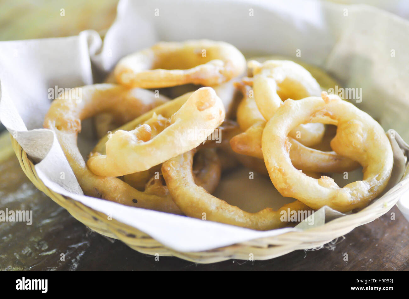 onion ring or deep-fried onion dish Stock Photo - Alamy