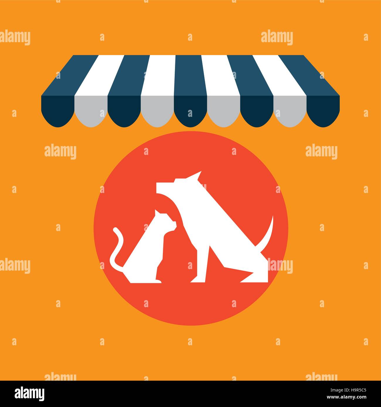pet shop with vet dog and vector illustration eps 10 Stock Vector Image ...