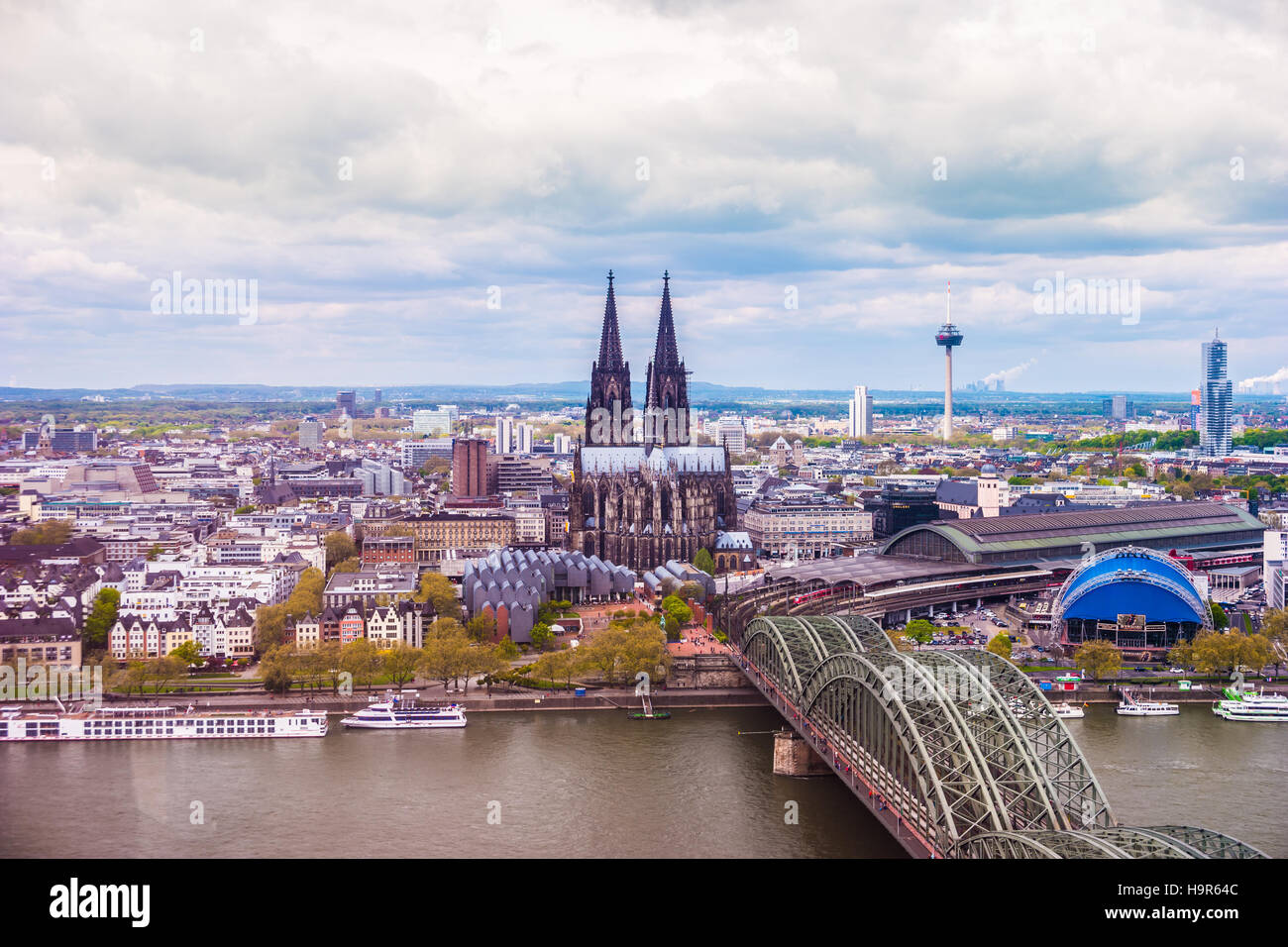 Aerial view of Cologne, Germany Stock Photo - Alamy