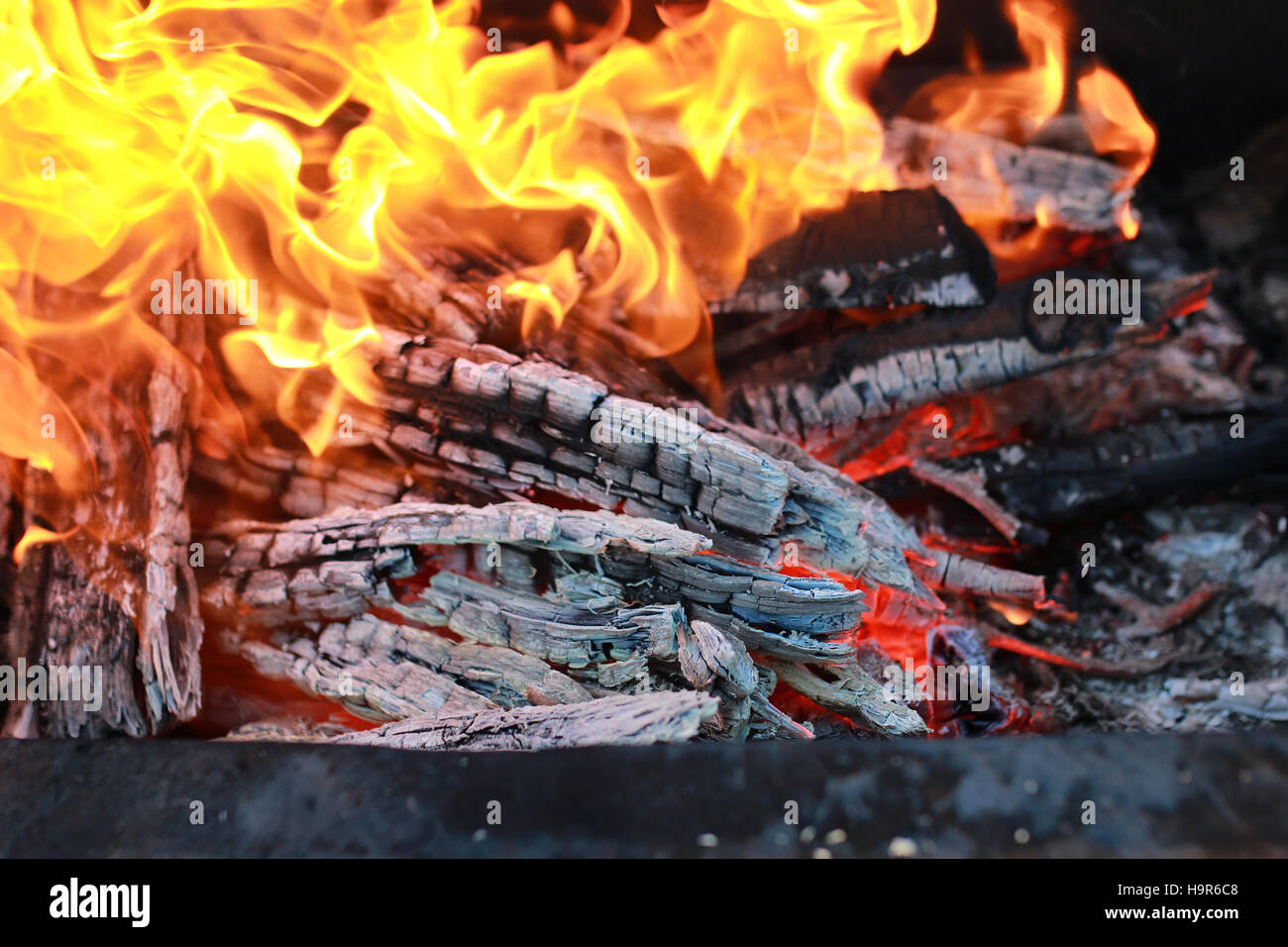 coal and fire flame Stock Photo - Alamy