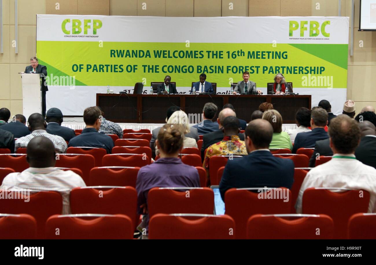 Kigali, Kigali, Rwanda. 24th Nov, 2016. Members of the Congo Basin ...