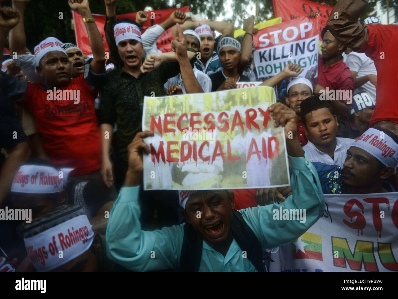 Kuala Lumpur, Kuala Lumpur, Malaysia. 25th Nov, 2016. Rohingya living ...