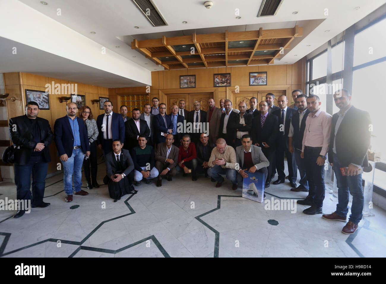 Cairo, Egypt. 24th Nov, 2016. Palestinian Journalists visit the ...