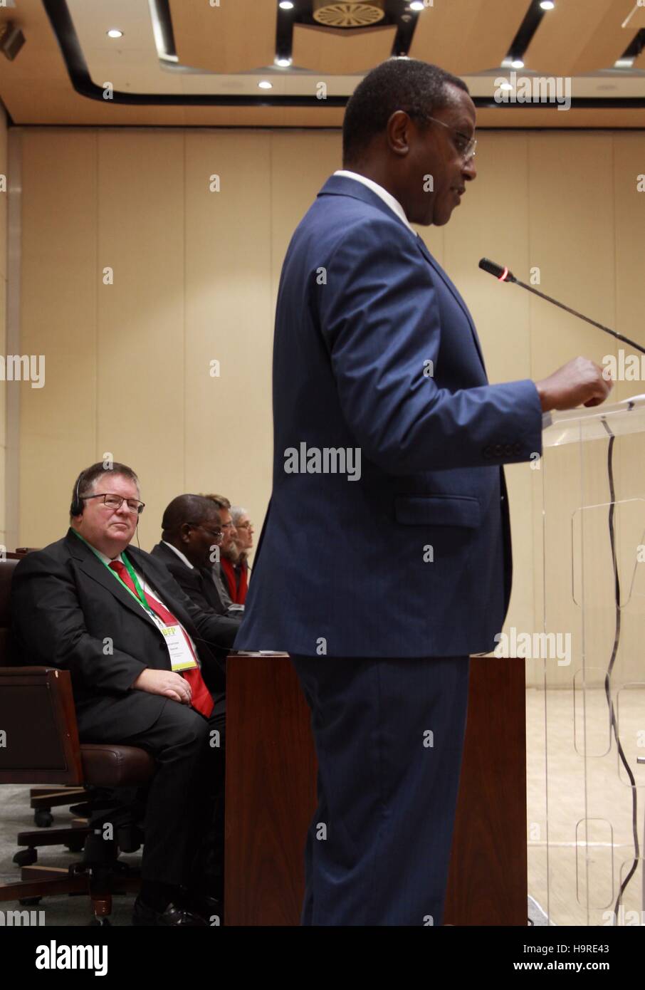 Kigali, Kigali, Rwanda. 24th Nov, 2016. Members of the Congo Basin ...