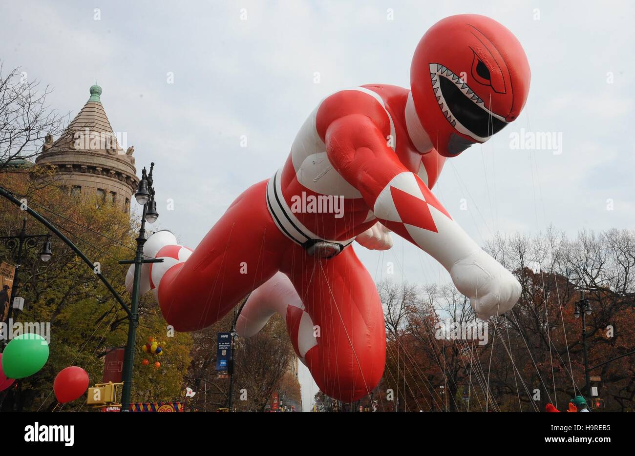 New York, NY, USA. 24th Nov, 2016. The Red Ranger from the Power ...