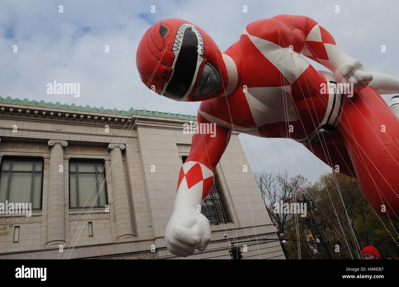 New York, NY, USA. 24th Nov, 2016. The Red Ranger from the Power ...