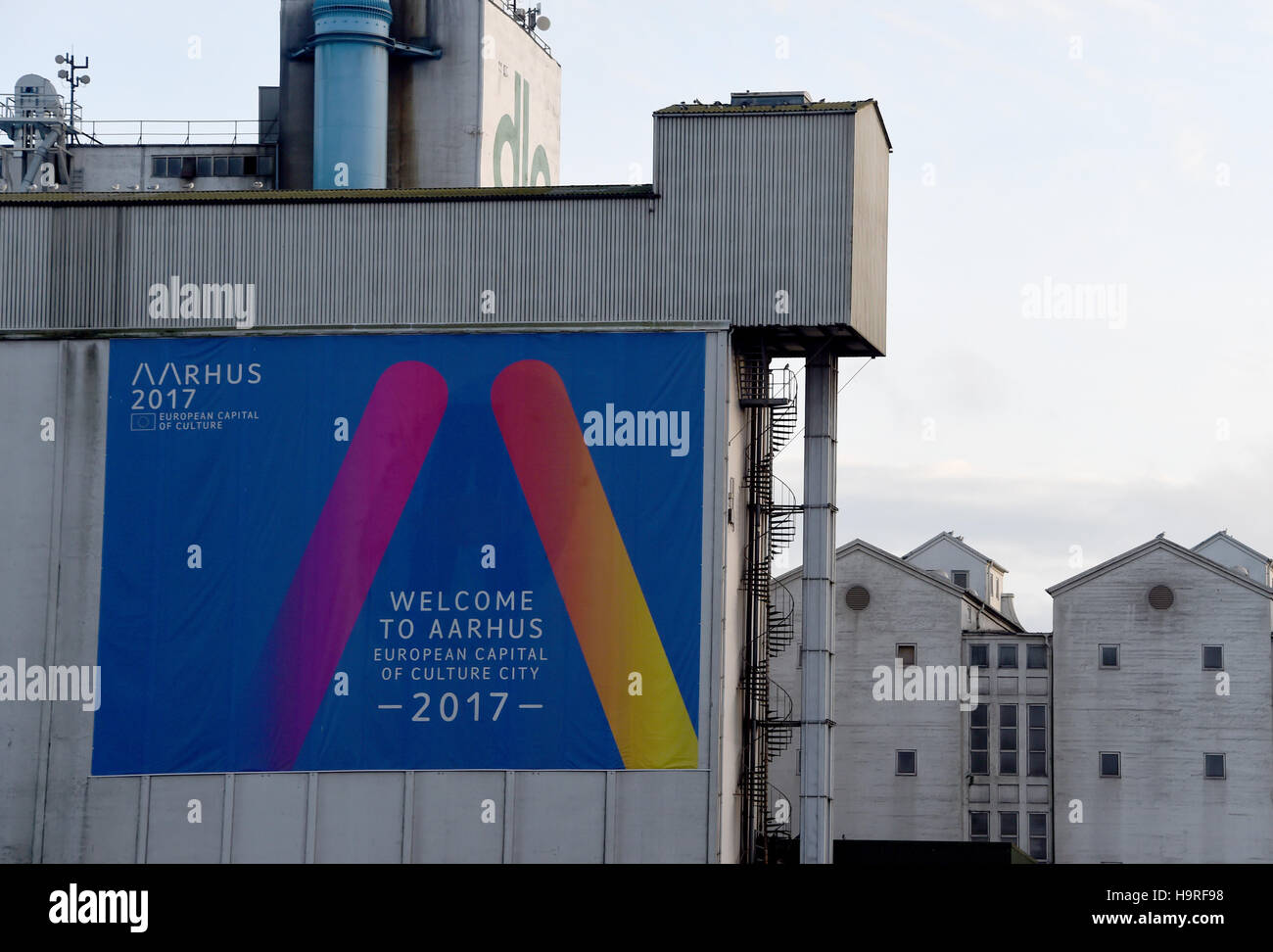 Aarhus, Denmark. 23rd Nov, 2016. A billboard featuring the logo and the ...