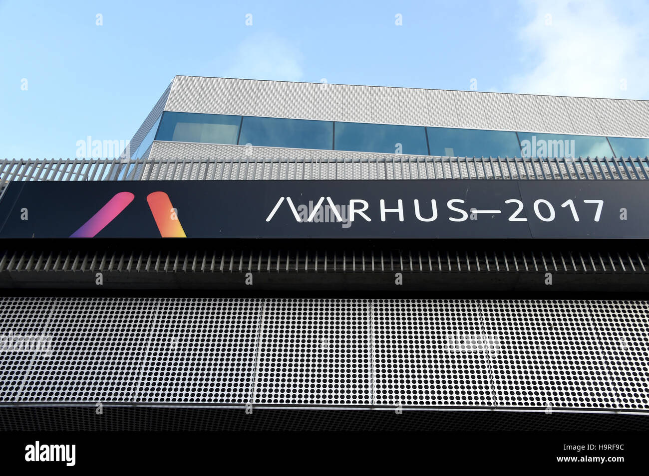 Aarhus, Denmark. 23rd Nov, 2016. The logo of 'Aarhus European Capital ...