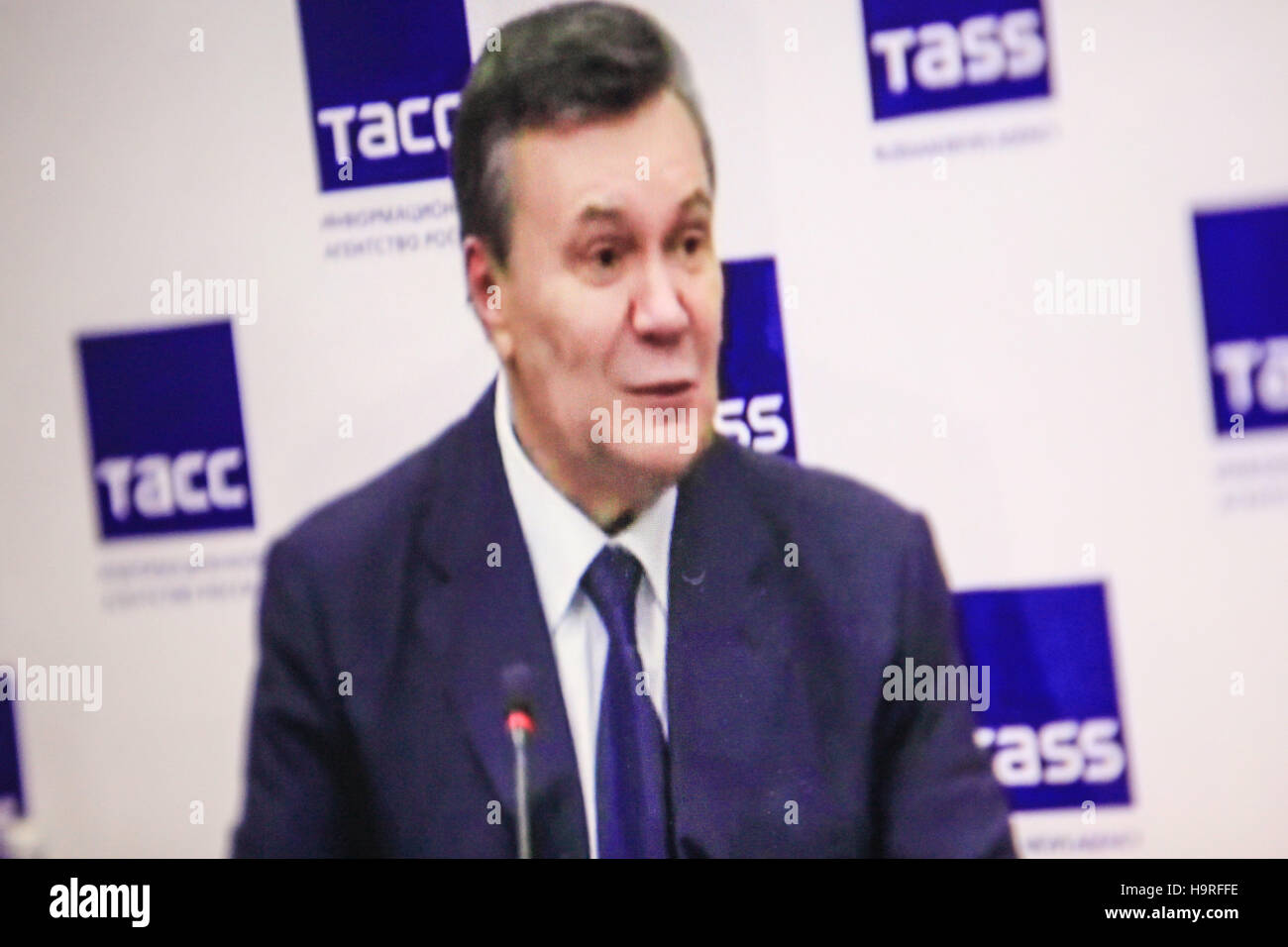 Kiev, Ukraine. 25th Nov, 2016. Former Ukrainian President Yanukovych ...