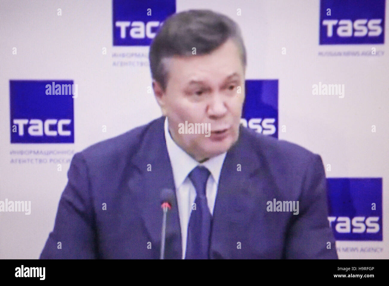 Kiev, Ukraine. 25th Nov, 2016. Former Ukrainian President Yanukovych ...