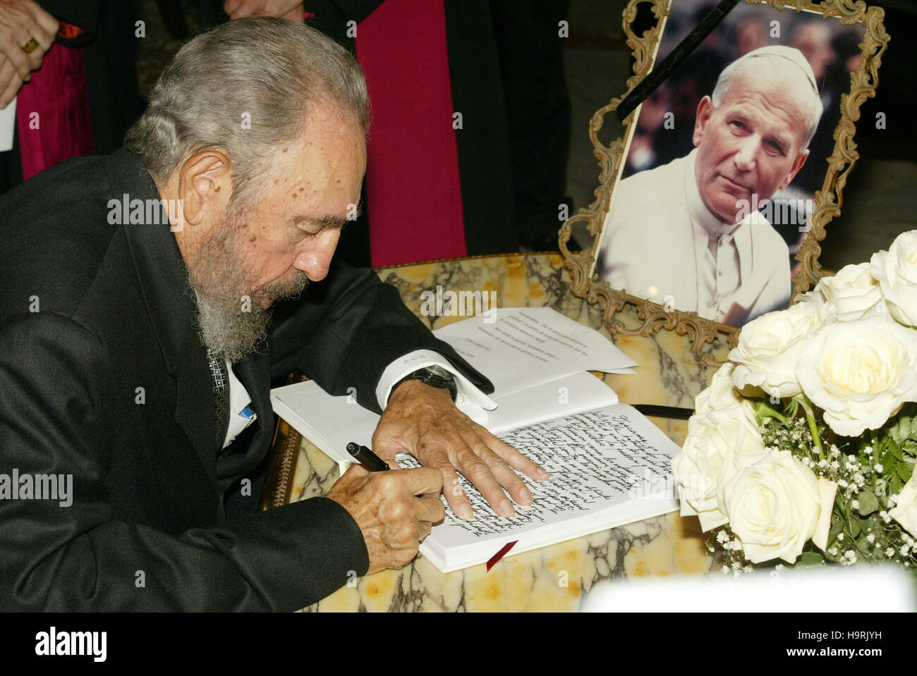 HAVANA, CUBA: April 4, 2005.- Former Cuban President Fidel Castro ...