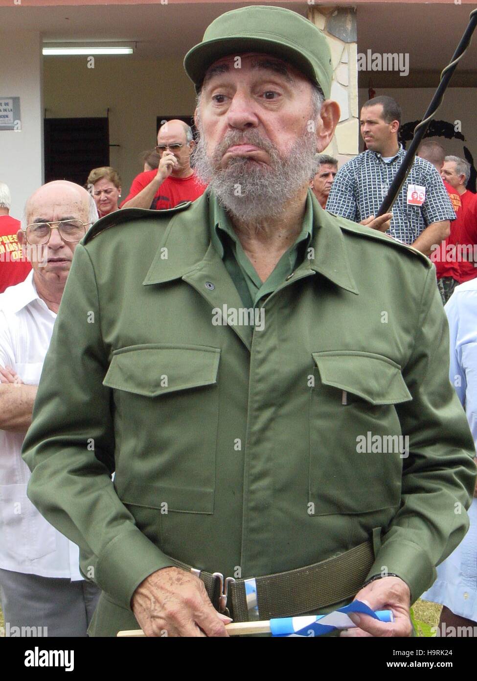 Cuban President Fidel Castro is seen at May Day, Havana, Cuba on May 17 ...