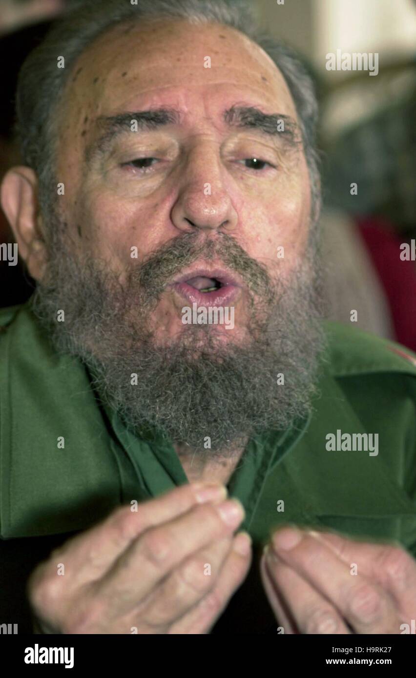 Cuban President Fidel Castro is seen at May Day, Havana, Cuba on May 17 ...
