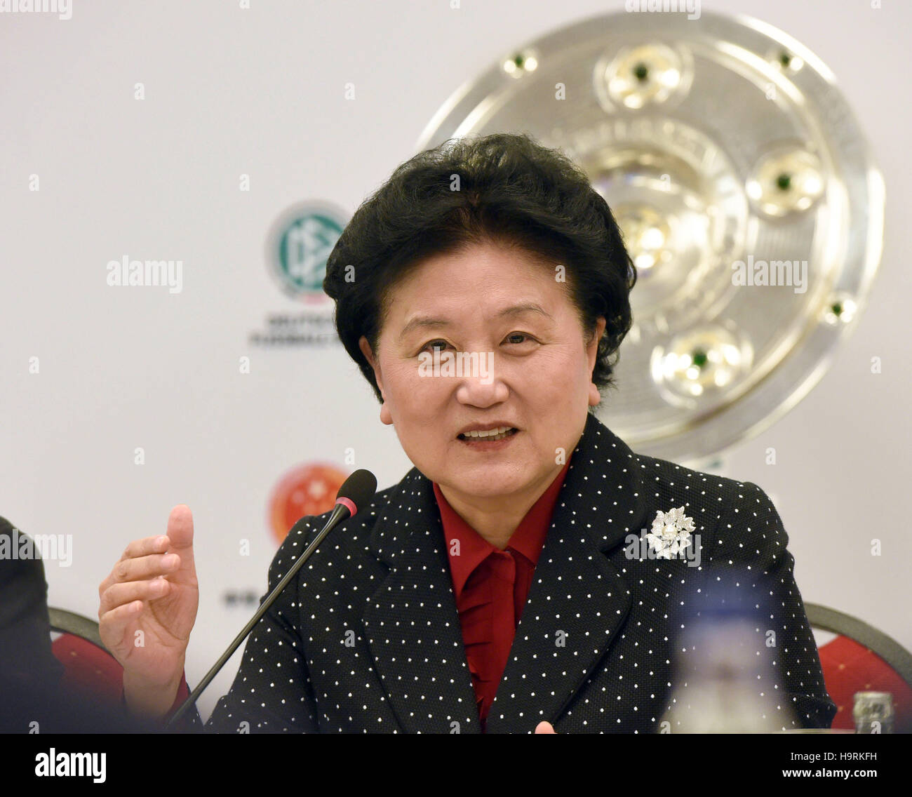 The Chinese vice premier Liu Yandong in Colonge, Germany, 26 November ...
