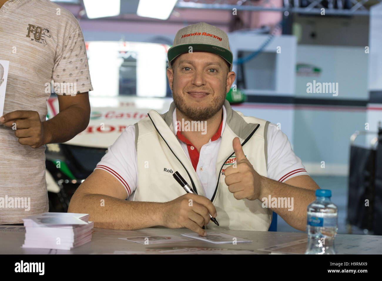 Losail International Circuit, 25th Nov 2016. Rob Huff before the final ...