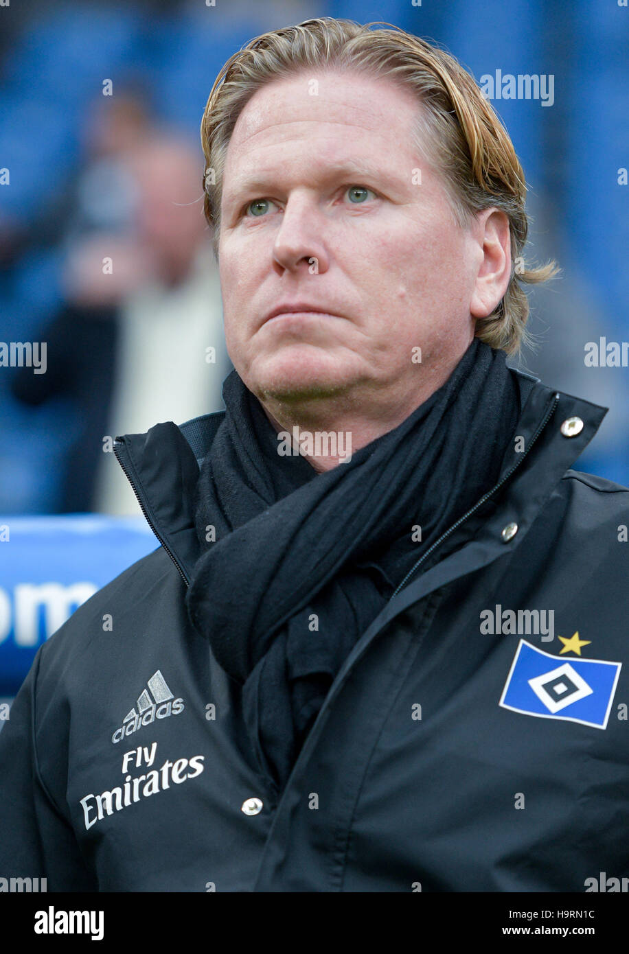 Hamburg's coach Markus Gisdol during the Bundesliga soccer match ...