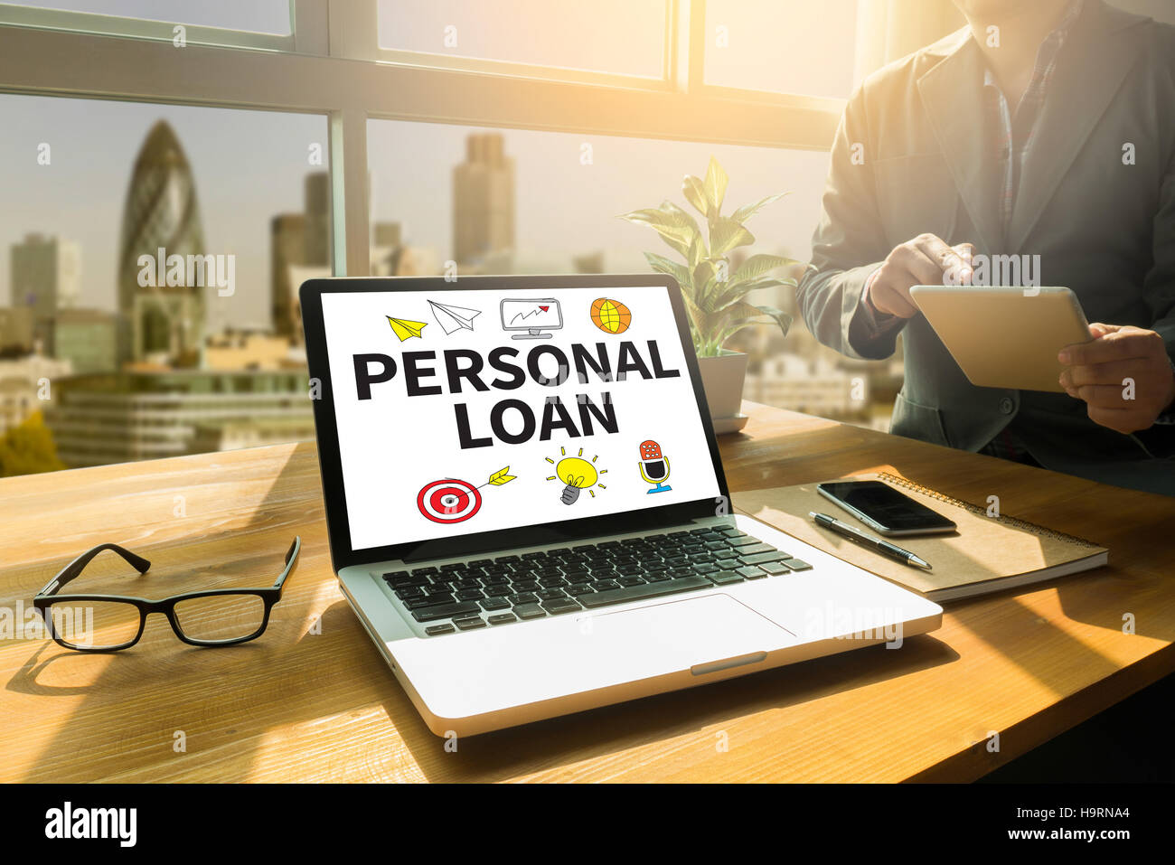 Bank banking online loan loans hi-res stock photography and images - Alamy