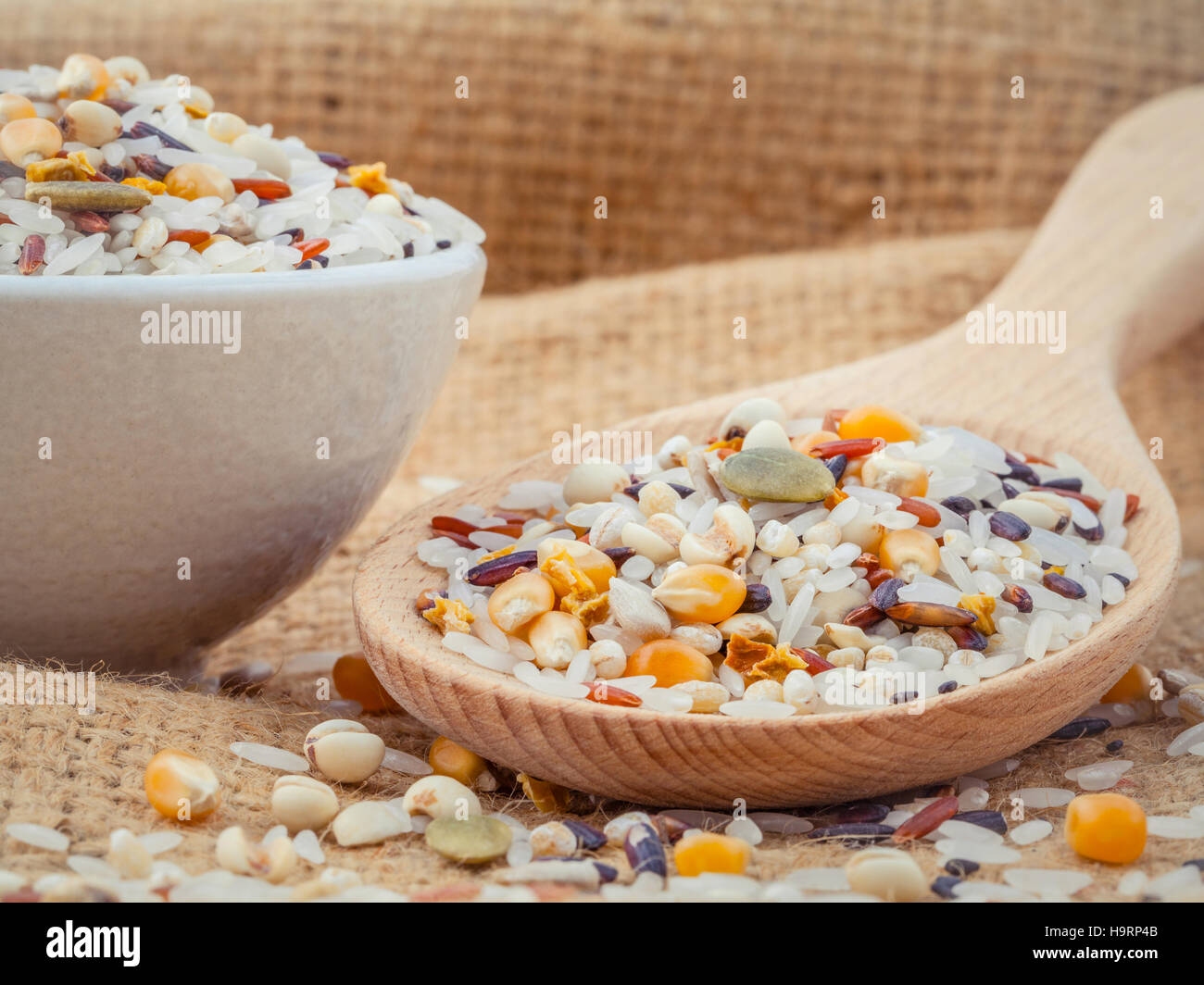 Mixed Whole grain Traditional Thai rice best rice for healthy an Stock ...