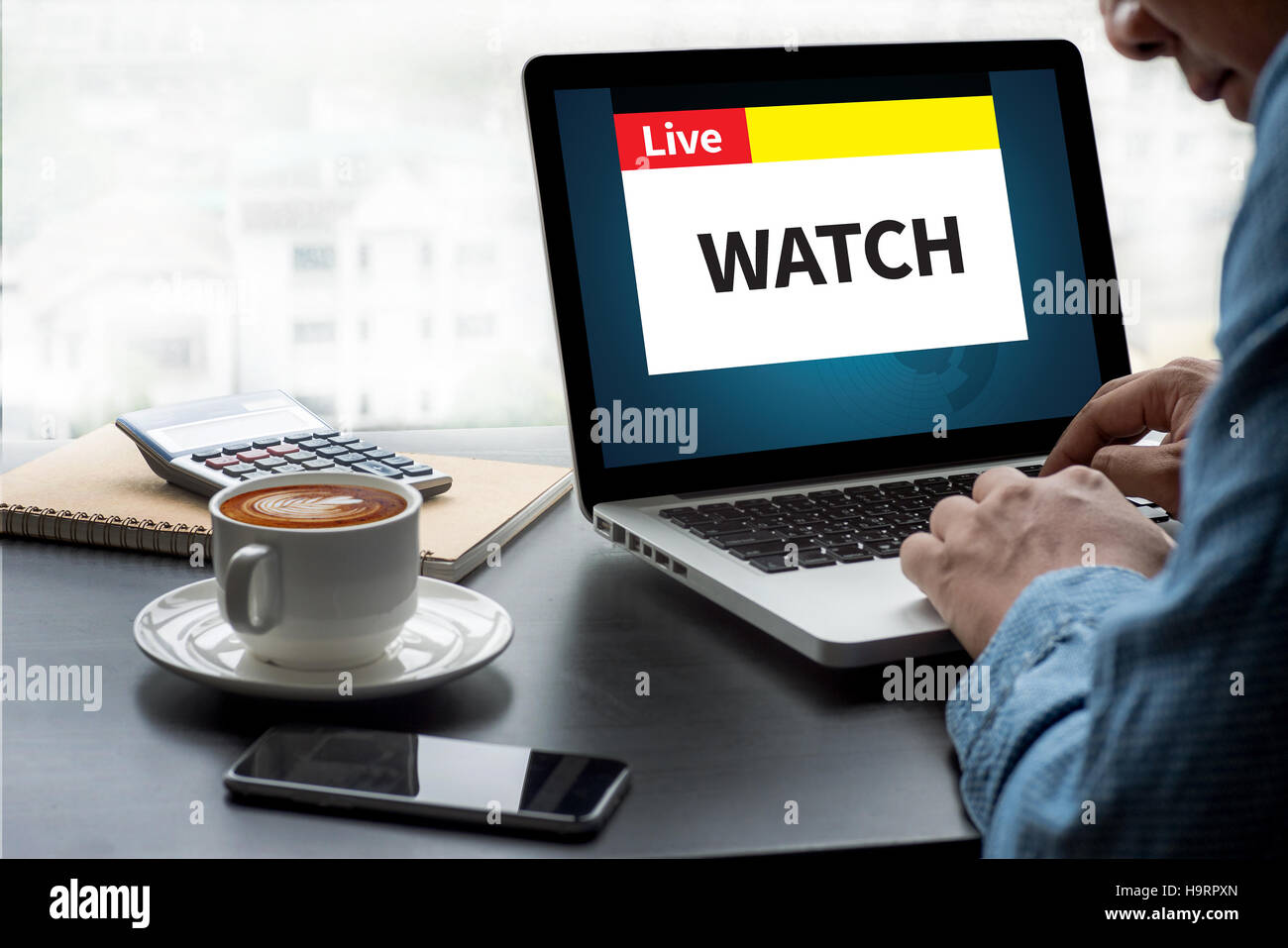 Live Broadcast Media News Stock Photo - Alamy