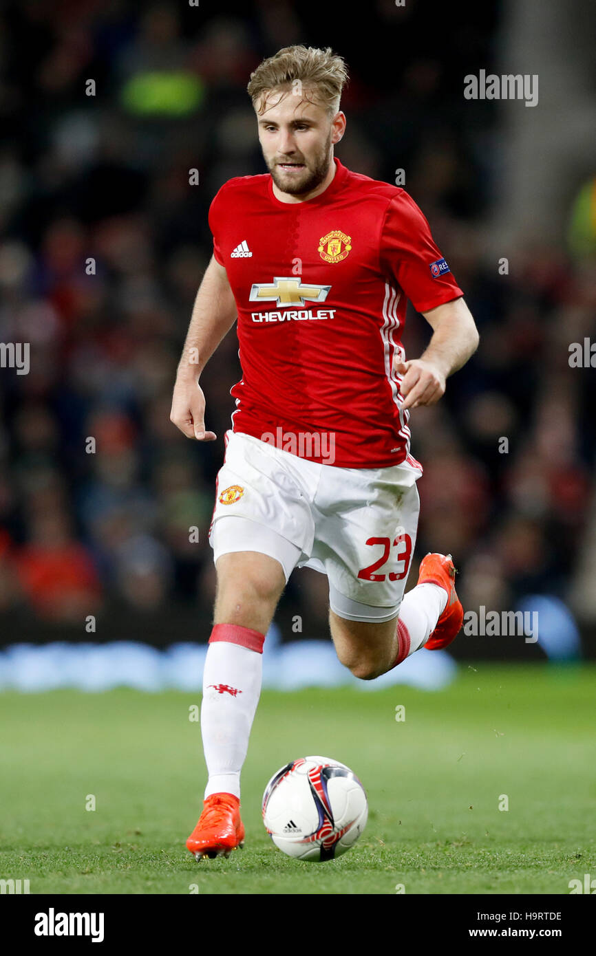 Manchester United's Luke Shaw Stock Photo - Alamy