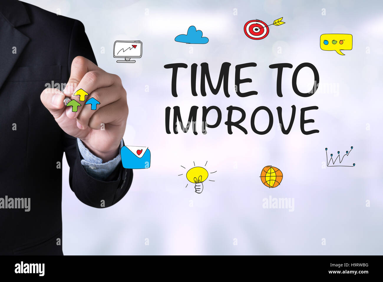 TIME TO IMPROVE Stock Photo - Alamy