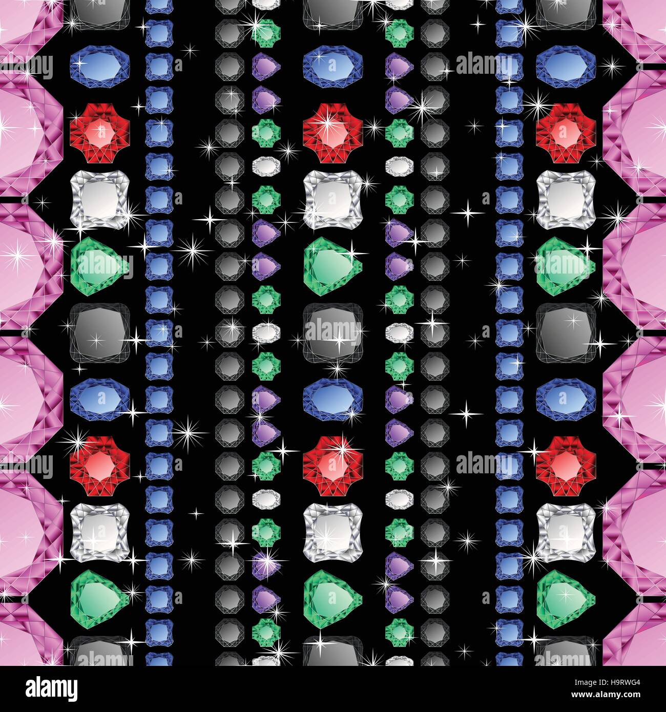 Diamonds seamless pattern Stock Vector Image & Art - Alamy