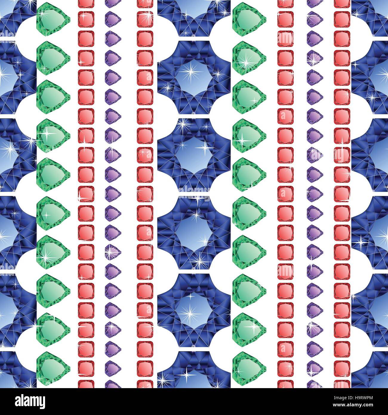 Diamonds seamless pattern Stock Vector Image & Art - Alamy