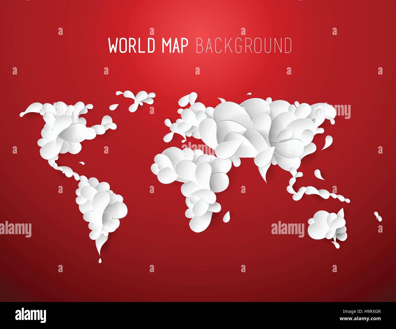 World map illustration Stock Vector Images - Alamy