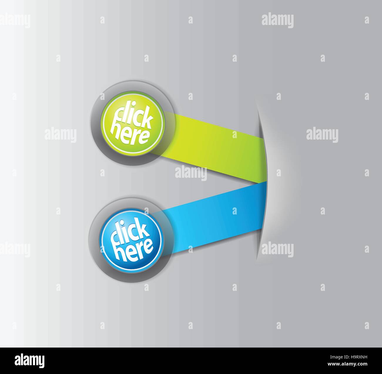 Set of two horizontal labels hiding in paper pocket - light version ...