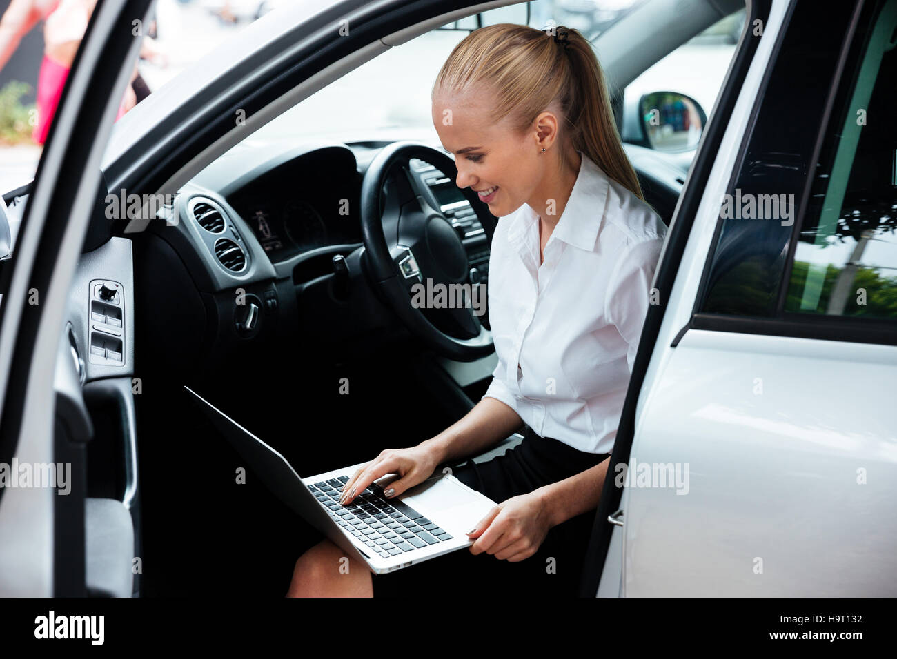 Girl Sitting In Drivers Seat High Resolution Stock Photography and ...