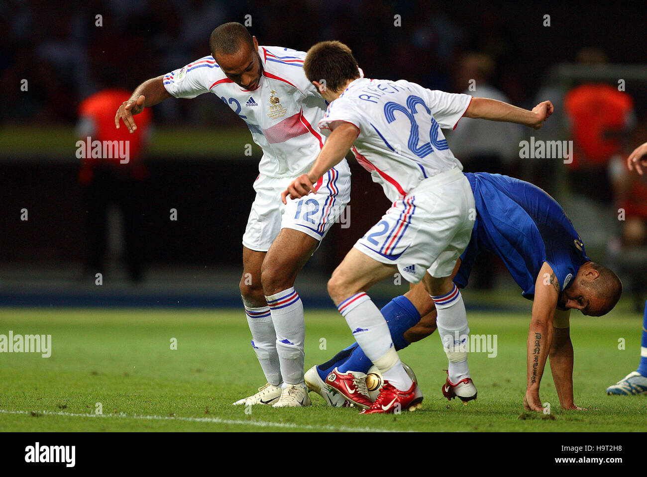 HENRY RIBERY & CANNAVARO FRANCE & OLYMPIQUE MARSEILLE OLYMPIC STADIUM ...