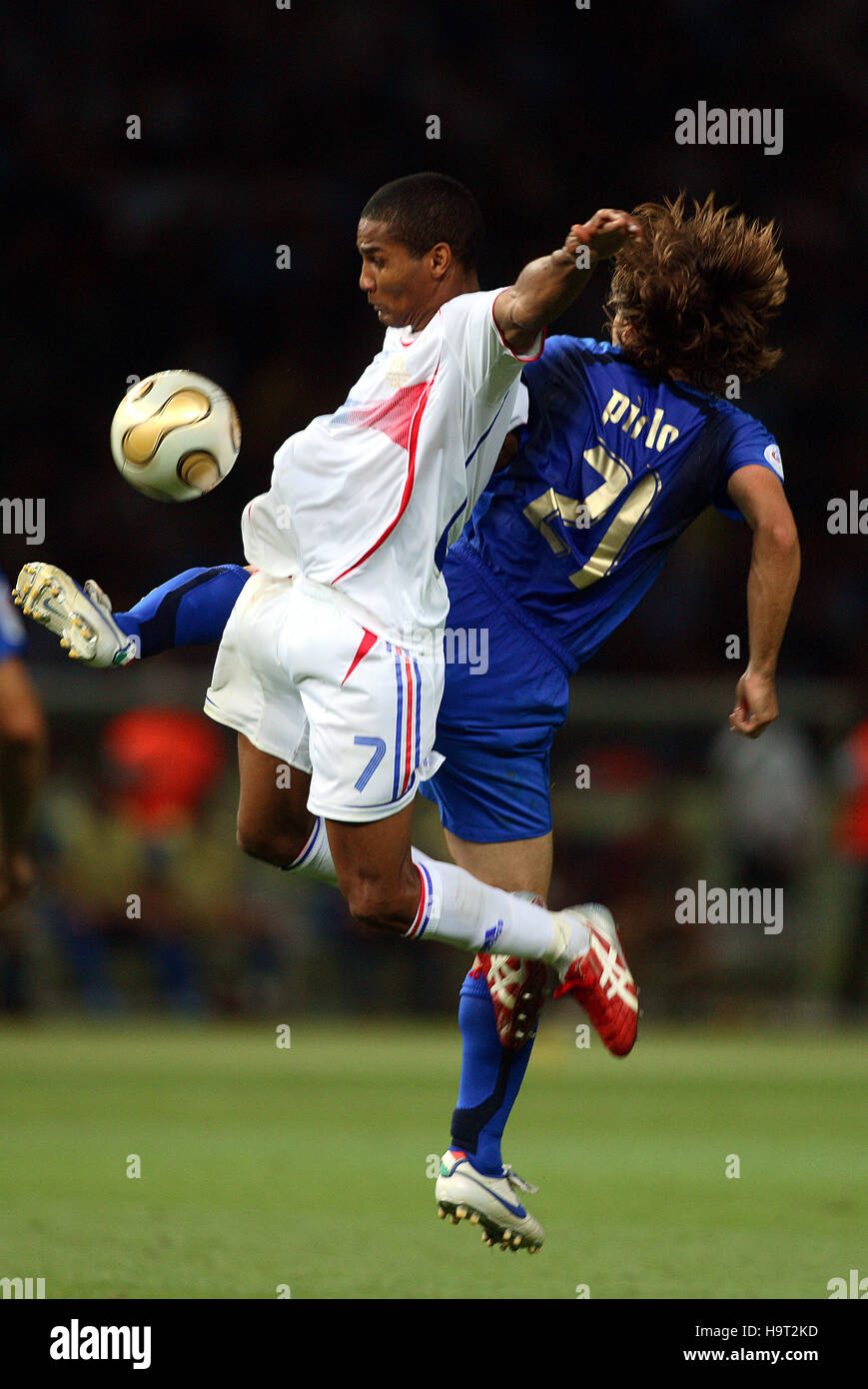 F MALOUDA & PASCAL CHIMBONDA ITALY V FRANCE OLYMPIC STADIUM BERLIN ...