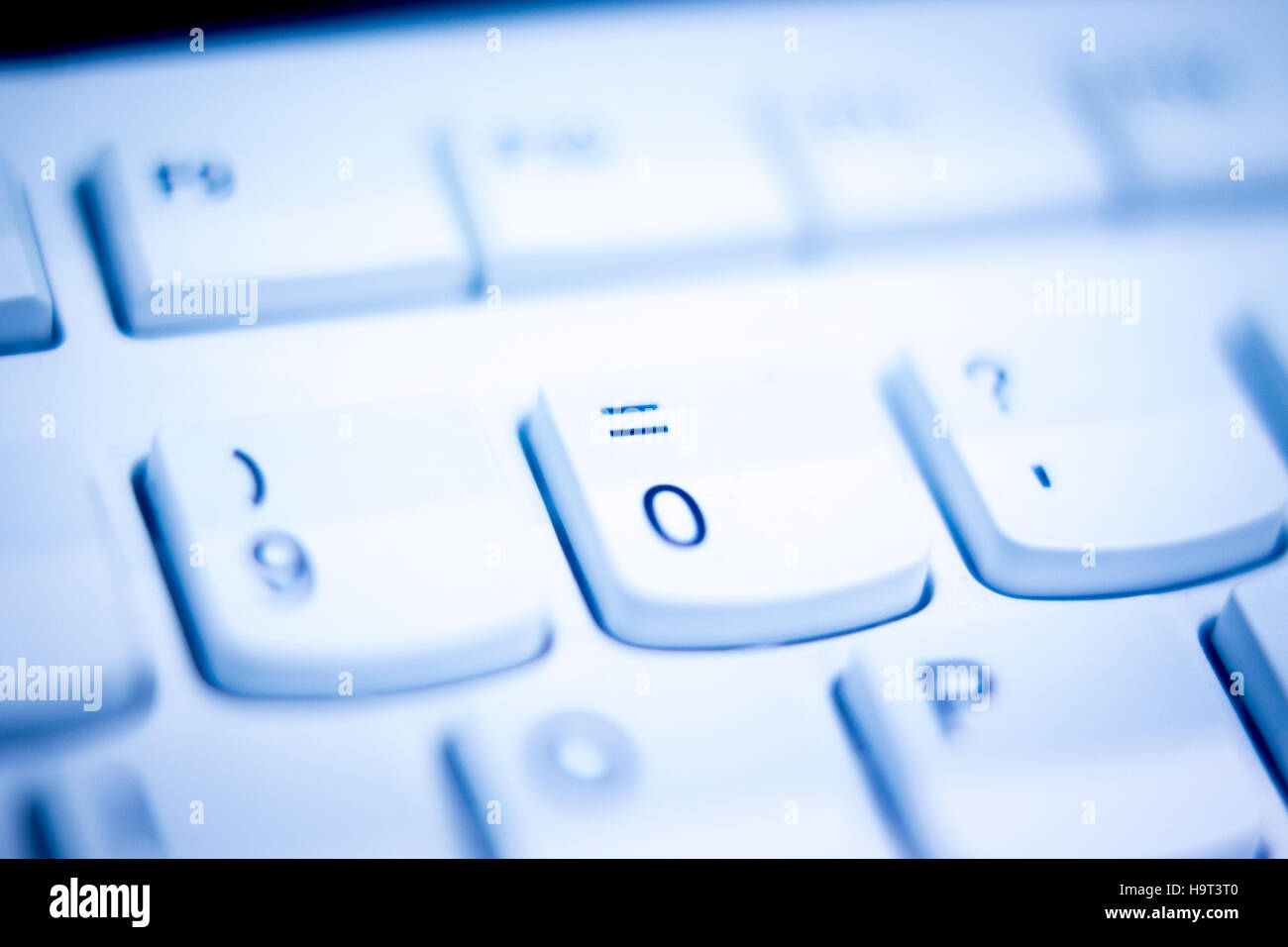 Personal computer pc external keyboad keys in Spanish format keypad ...