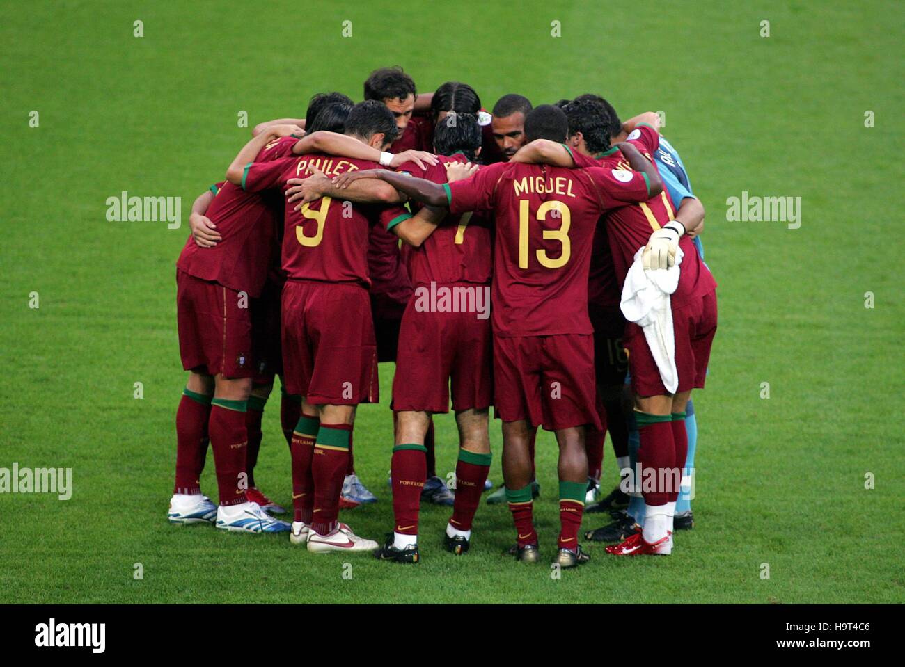 PORTUGUESE TEAM PORTUGAL V FRANCE MUNICH WORLD CUP STADIUM GERMANY 05 ...