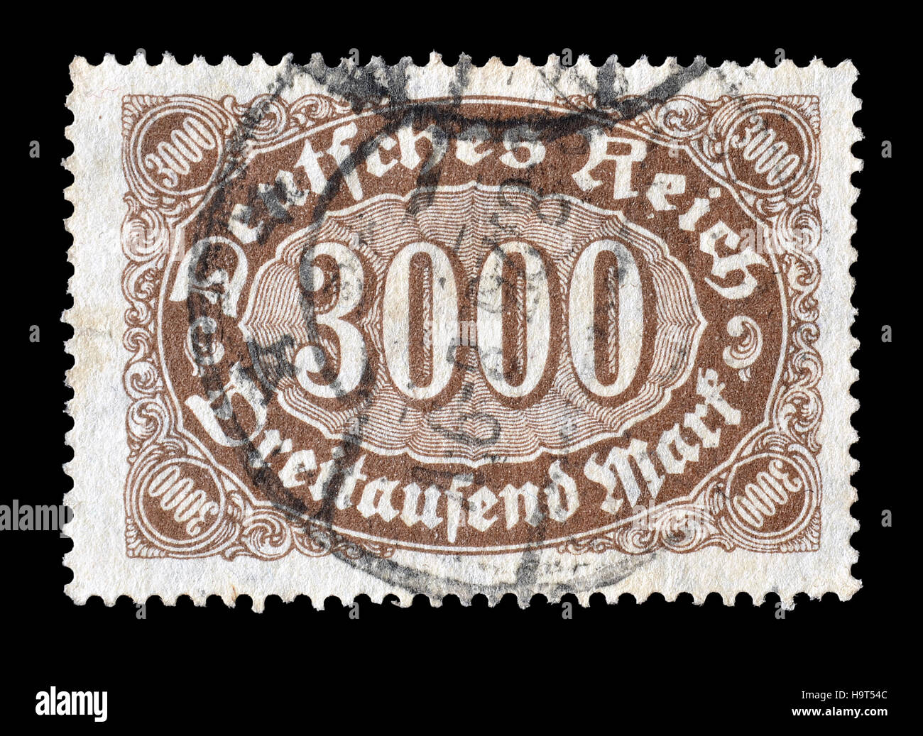 German inflation stamp hi-res stock photography and images - Alamy
