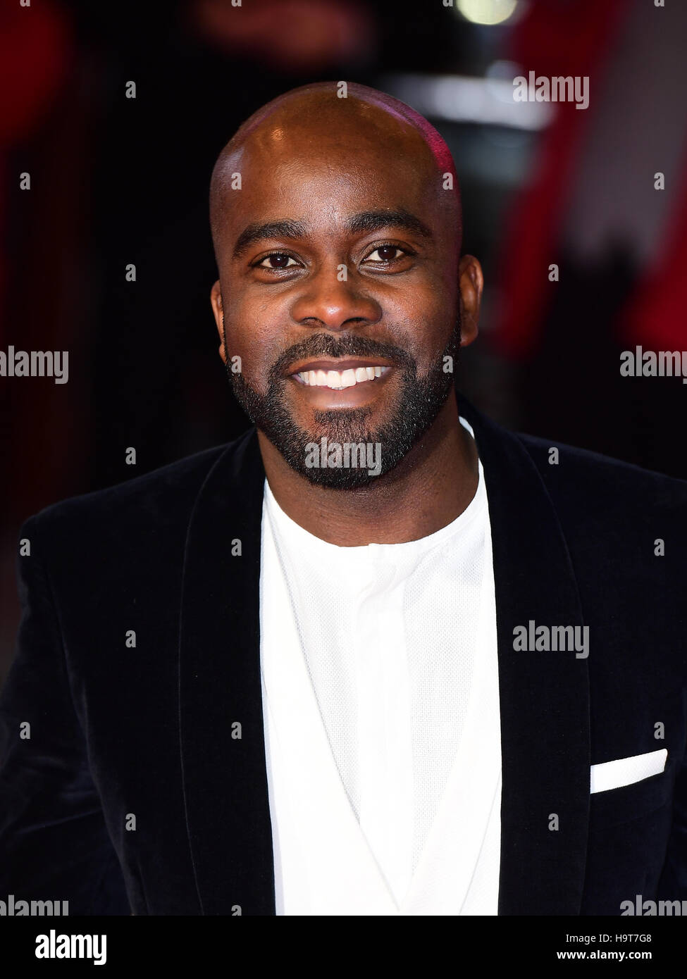 Melvin Odoom attending the ITV Gala at the London Palladium. PRESS ...