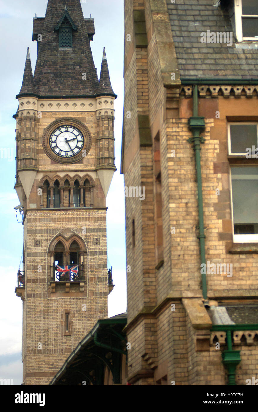 Historic Victorian Clock Tower Darlington High Resolution Stock ...