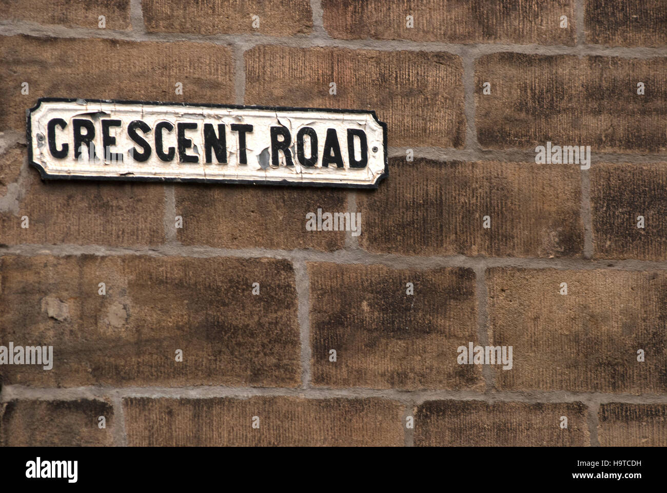 Crescent Road street sign, Harrogate Stock Photo - Alamy