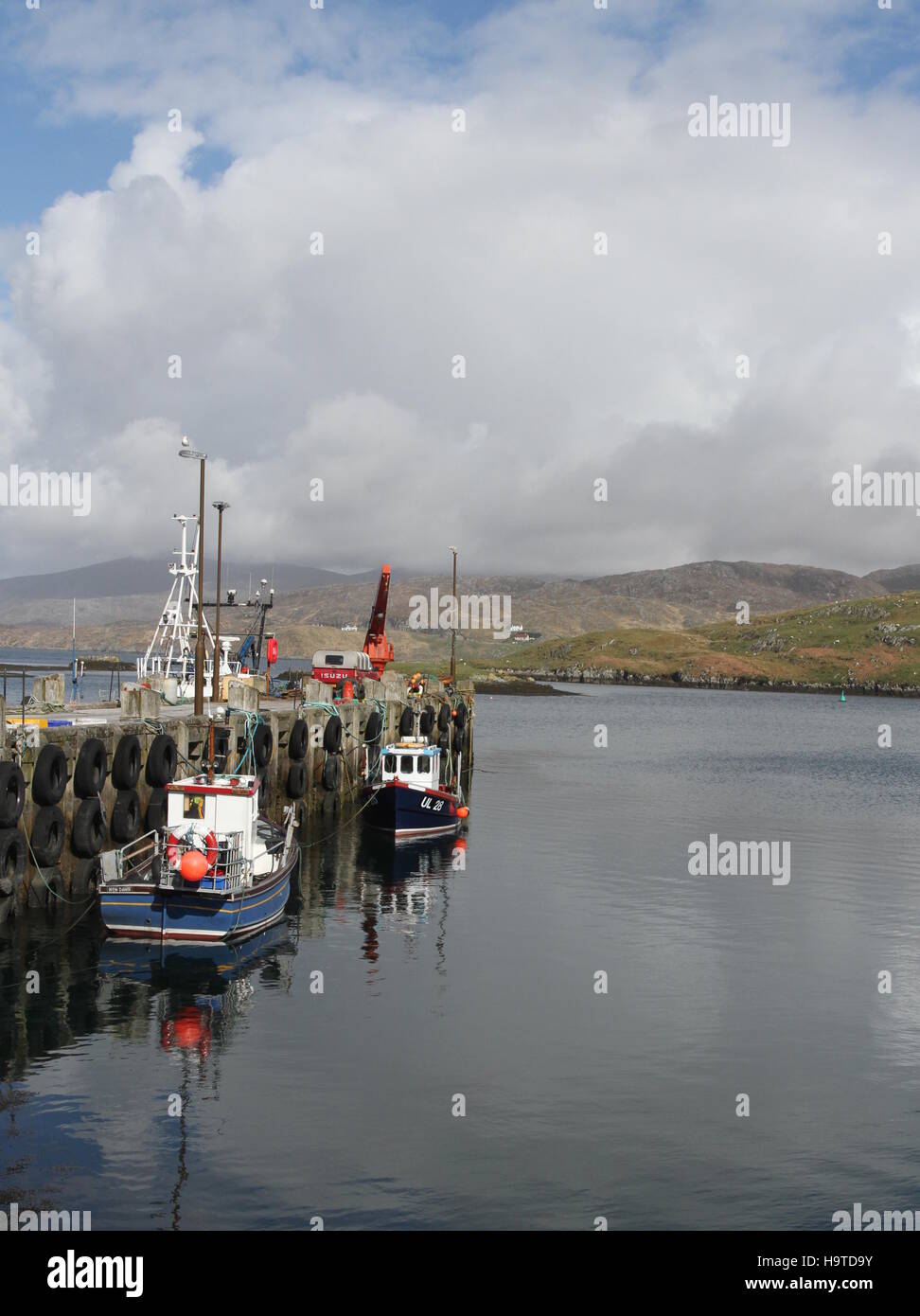 Ardinashaig pier Isle of Scalpay Scotland May 2014 Stock Photo - Alamy