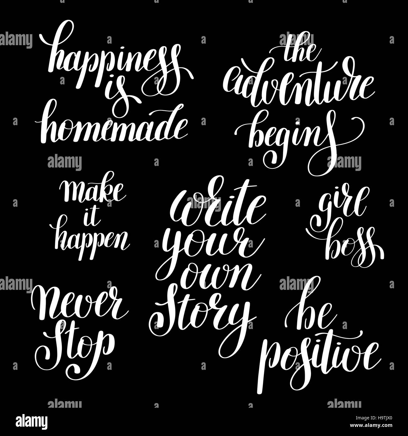 write-your-own-story-handwritten-positive-inspirational-quote-stock