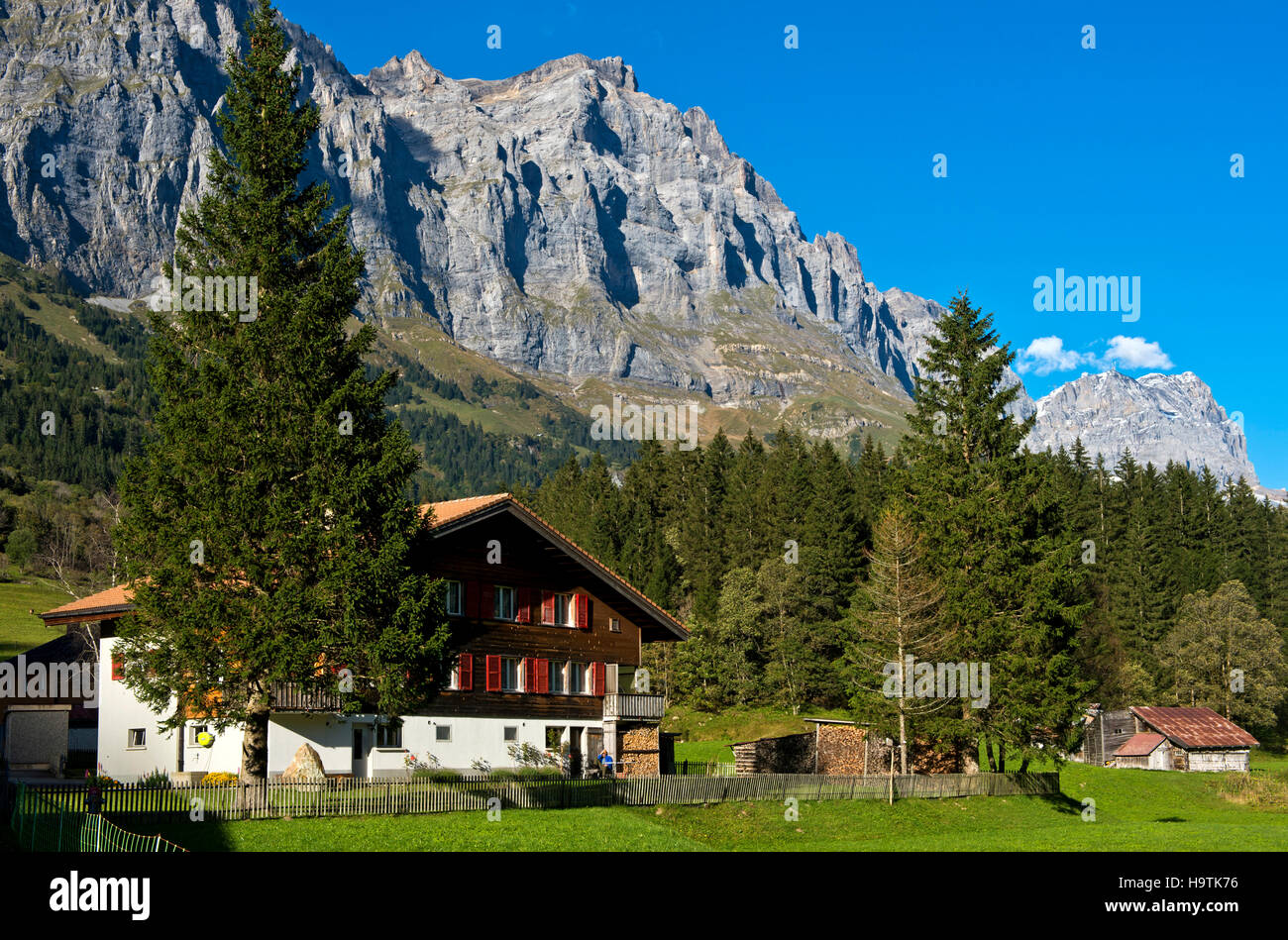 Farmhouse, Gadmer Dolomites, Gadmen, Bern Canton, Switzerland Stock ...