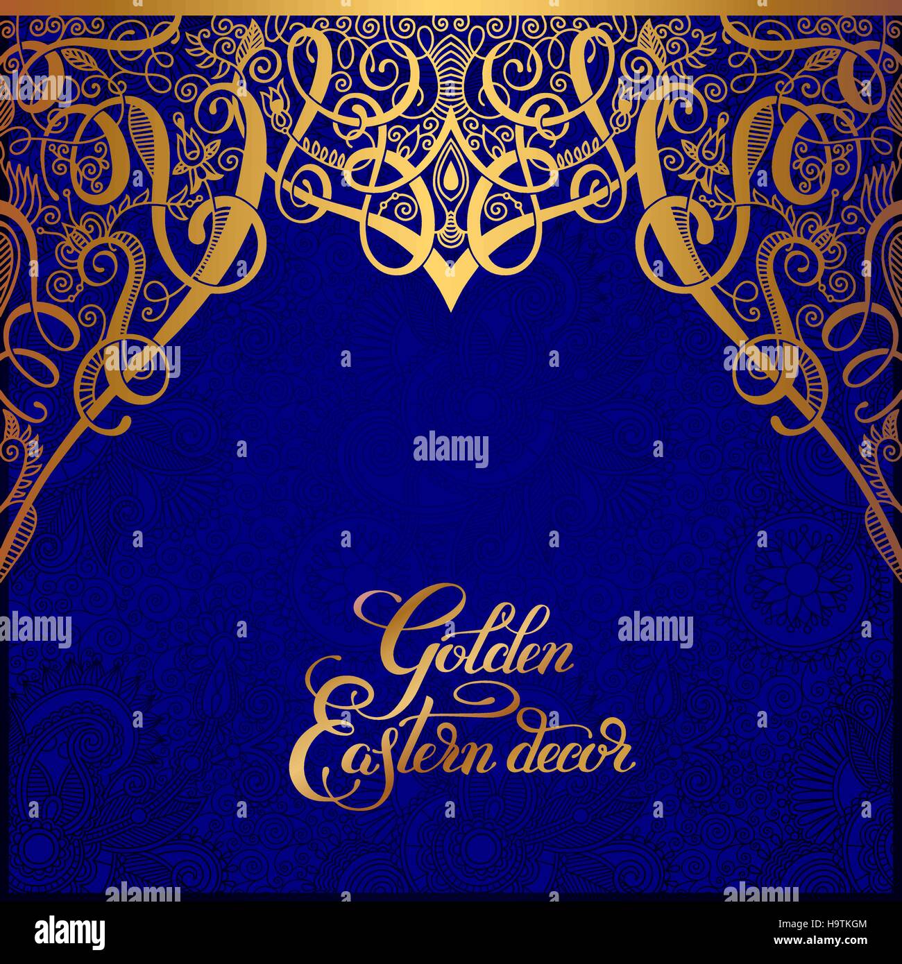 Eastern floral border design hi-res stock photography and images - Alamy